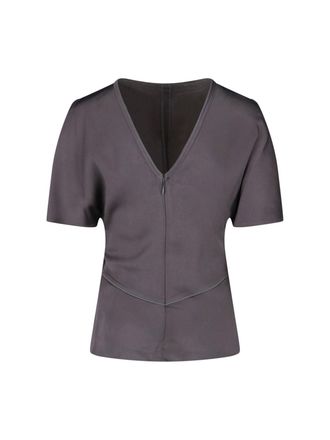 Victoria Beckham Womens T-Shirts And Polos Grey Acetate