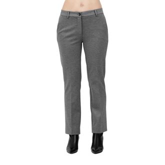 Via Masini 80 Femme, Pantalons, Gris, Taille: 38 FR Pantalon en jersey tricot avec jambe évasée