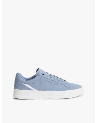 Tommy Hilfiger Court-Sneaker aus Wildleder in Hellblau