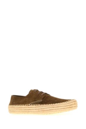 Loewe Mens Rio Flat Brown Suede