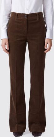 Brunello Cucinelli Ausgestellte Hose mit mittlerer Leibh&ouml;he aus Stretch-Baumwolle