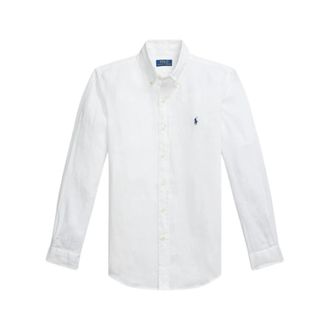 Polo Ralph Lauren Leinenhemd Bianco - - Shirts - Herren - Wei&szlig; - XL
