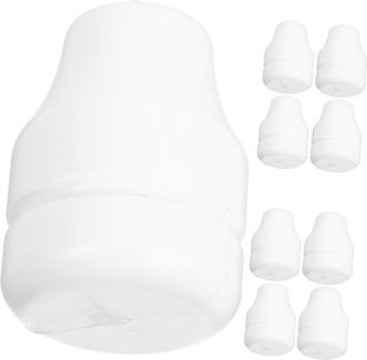 Garneck 12stücke Holzkordelzugteile Mit Vierloch-Design Kordelquastenknöpfe Aus Holz Zubehör Für Jalousiekordeln Endknöpfe Für Jalousiekordeln Kordelzuggriffe