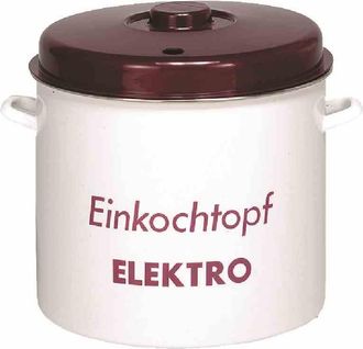 Krüger Krüger Karl Einkocher 35 cm, Emaille, 28 L, Weiß, Creme