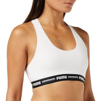 Puma Damen Short Tee-Shirt, Weiß, XL