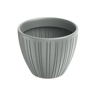 Prosperplast Blumentopf Fero rund, zementgrau, &Oslash; 40 x 31