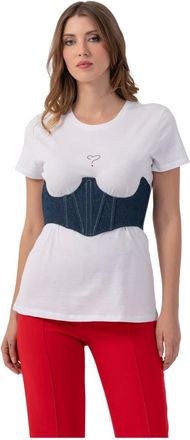 Kocca Femme, Tops, Bleu, Taille: ONE Size Short Corset Top