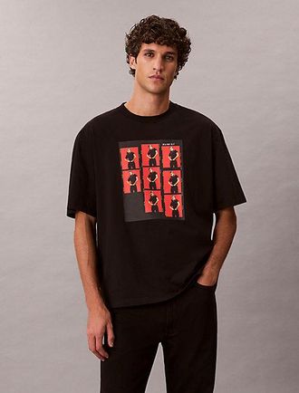 Calvin Klein T-shirt relaxed avec imprim&eacute; graphique Kate Moss