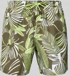 HUGO BOSS Relaxed Fit Badeshorts mit Label-Badge Modell Piranha