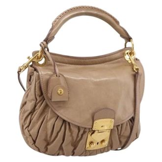 Miu Miu Sac &agrave; main Pre-owned - Femme - Pre-owned - Beige - Taille: ONE Size
