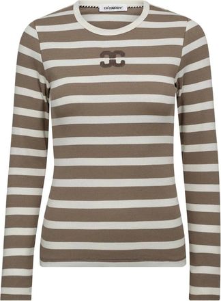 Co'Couture Femme, Tops, Brun, Taille: 40 FR Long Sleeve Top