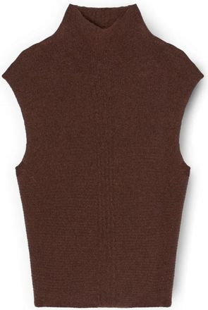 Motivi Femme, Pulls, Brun, Taille: 40 FR Haut en maille laine m&eacute;lang&eacute;e