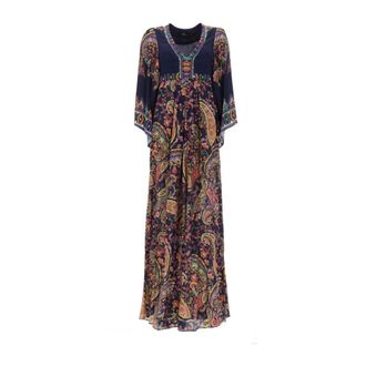 Etro Robe Longue Manches Longues Imprim&eacute; Paisley - Femme - Robes - Multicolore - Taille: 36 FR