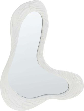 Beliani Wandspiegel GUICLAN 61 cm 83 cm Wei&szlig;