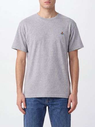 Vivienne Westwood T-shirt en coton avec logo Orb brod&eacute; contrastant sur la poitrine