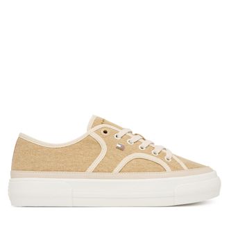 Tommy Hilfiger Sneakers aus Stoff Tommy Hilfiger Platform Vulc Piping FW0FW09394 Gelb