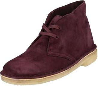 Clarks Bottines à lacets pour femme, rouge foncé, 36 EU