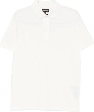 Emporio Armani Homme, Tops, Blanc, Taille: 2XL T-Shirt Col Rond
