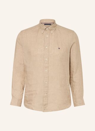Tommy Hilfiger Leinenhemd Regular Fit grau