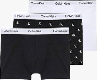 Calvin Klein Lot de 3 boxers en coton m&eacute;lang&eacute;