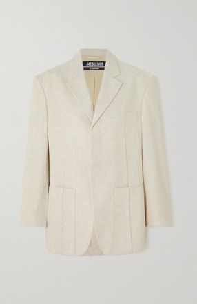 Jacquemus Dhomme Blazer Aus Twill - Neutral