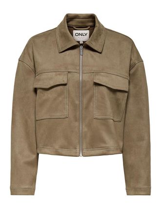 Only Onlstina Faux Suede Jacket PNT Noos