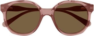 Chlo&eacute; Femme, Accessoires, Rose, Taille: 47 MM Lunettes de soleil festonn&eacute;es en ac&eacute;tate