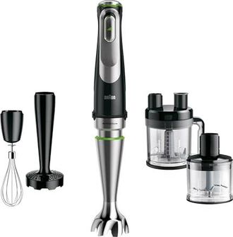 Braun MultiQuick 9 - Mixeur Plongeant, Anti Splash, S&eacute;lection Pr&eacute;cise de la Vitesse, Active PowerDrive pour des R&eacute;sultats Onctueux, Blender 1,2L, Hachoir, V
