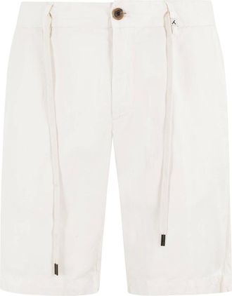 Myths Homme, Shorts, Blanc, Taille: M Short en Lin Apollo Bermuda