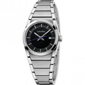Calvin Klein Elegante Quarzuhr mit schwarzem Zifferblatt - - Accessories - Damen - Grau - ONE SIZE