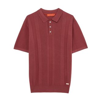 Gianni Lupo Homme, Tops, Rouge, Taille: S Polo Chemises