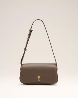 Ami Ami Paris - Sac port&eacute; &eacute;paule Paris Paris marron en cuir de vachette Truffe - TU - Unisex