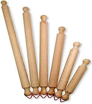 hOme Home Nudelholz Buchenholz cm70 K&uuml;chenwerkzeug, Material, Multicolor, 70x4x4 cm