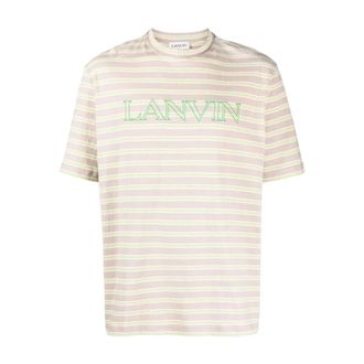 Lanvin Wei&szlig;es Basic T-Shirt - - Tops - Herren - Wei&szlig; - M