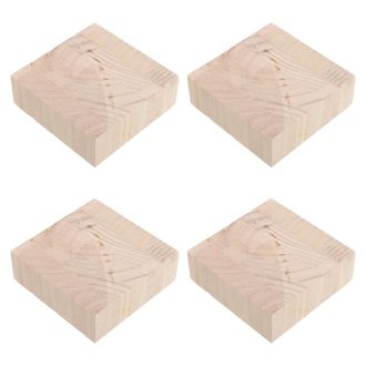 BESPORTBLE TOPPERFUN 4 St&uuml;ck M&ouml;belf&uuml;&szlig;e 100x100x30mm Bett und Stuhlbeinerh&ouml;hungen Stabile Tischbeinerh&ouml;hung Sofabeinerh&ouml;hung ohne Werkzeug Zus&auml;tzlicher Stauraum f