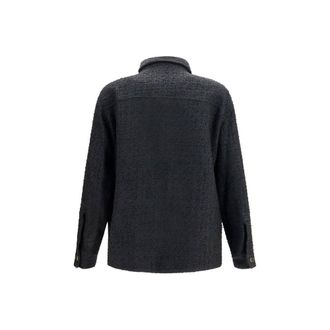 Balmain Mens Black Cotton Full-Length Jacket Clothing