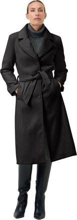 Ricano Rosanna Damen Mantel - Eleganter Kurzmantel mit Reverskragen und Gürtel, Vielseitig in Schwarz, Camel, Grau und Creme, Made in Italy (DE/NL/SE/PL, Alp