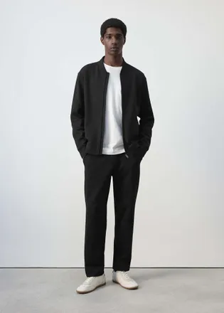 Mango Jogging coton taille &eacute;lastique noir - Homme - XXL - MANGO MAN