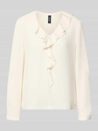Marc Cain Relaxed Fit Bluse mit R&uuml;schenbesatz