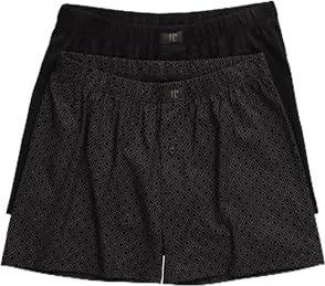JP1880 Hommes Grandes Tailles L-8XL Lot de 2 Boxers en Jersey, Coupe Large Noir 3XL 829134100-3XL