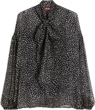Max Mara Femme, Blouses et Chemises, Noir, Taille: 40 FR camicie Seta