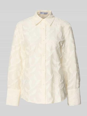 Mango Bluse aus Viskose-Mix mit Strukturmuster Modell CRUZ
