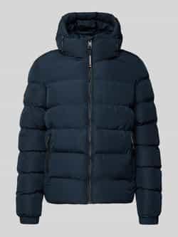 Superdry Steppjacke mit Kapuze und seitlichen Rei&szlig;verschlusstaschen