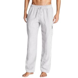 Generic Pantalon de jogging pour homme - Coupe droite - Confortable - Taille &eacute;lastique - Pour la vie quotidienne - Relaxation &agrave; la maison - Printemps &eacute;t&eacute; - Re