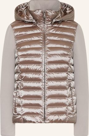 Wellensteyn Wellensteyn Steppjacke Italy Combi Italco Im Materialmix Mit Abnehmbarer Kapuze beige