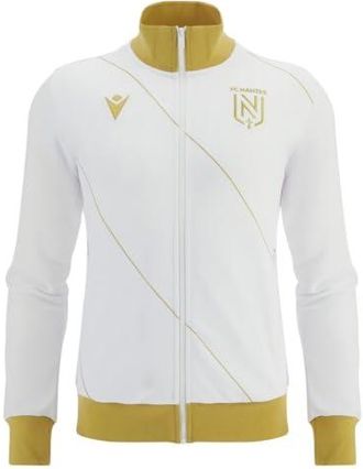Macron Veste Anthem Adulte FC Nantes (FR/ES, Alpha/Lettres, L, Taille Normale, Taille Normale, Blanc)