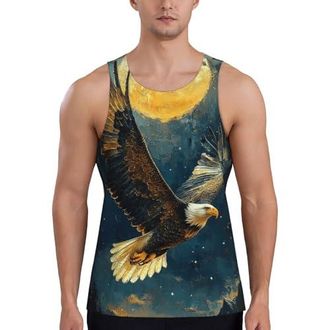 Generic D&eacute;bardeur respirant &agrave; s&eacute;chage rapide sans manches pour homme pour entra&icirc;nement &agrave; la plage S &agrave; 4XL, Pygargue &agrave; t&ecirc;te blanche 11, XXL