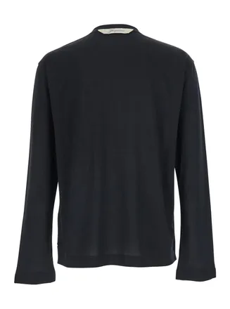 Jacquemus Mens T-Shirt Le Rond Carre Black Paper T-Shirts And Polos