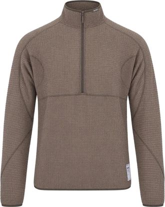 SATISFY Satisfy - FuzzFleece AD Half-Zip - Homme - Sweatshirts et sweats &agrave; capuche - Brun - Taille: XL
