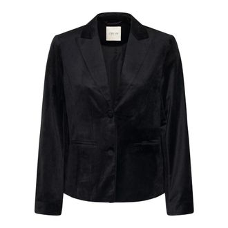 Cream Meliora Velour Blazer - Femme - Vestes - Noir - Taille: 44 FR